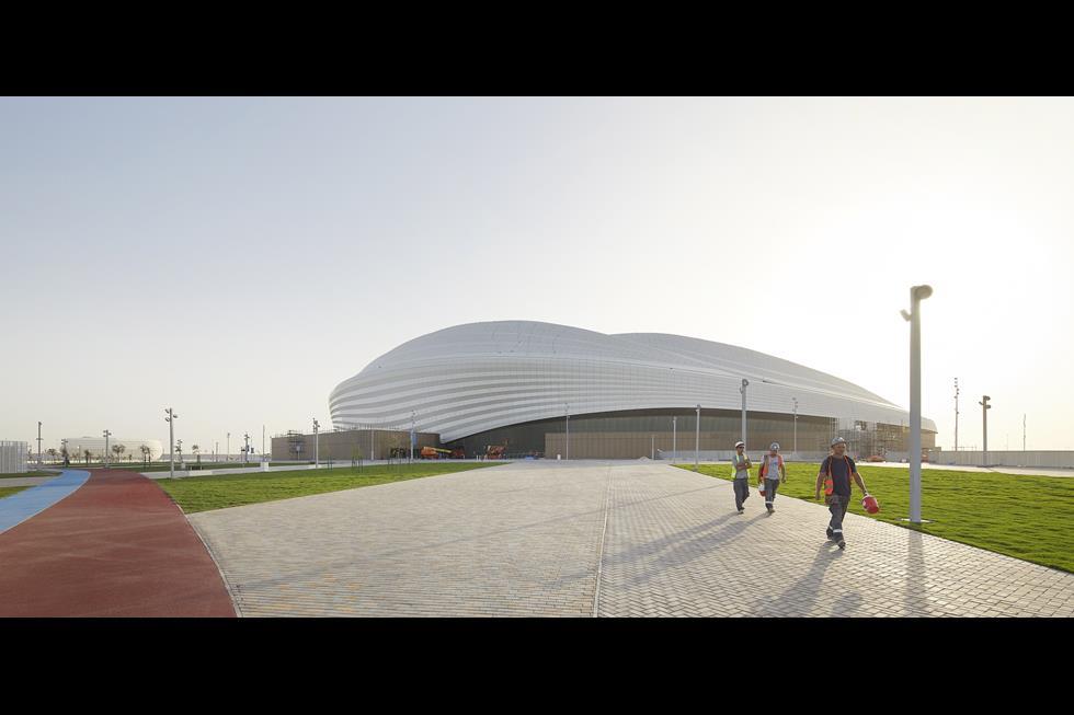 Zaha Hadid's World Cup stadium hosts first game | News | Building Design